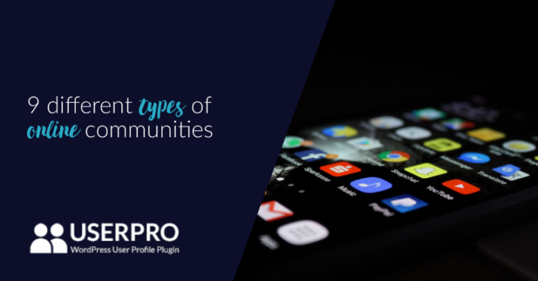 9 different types of online communities - UserPRO